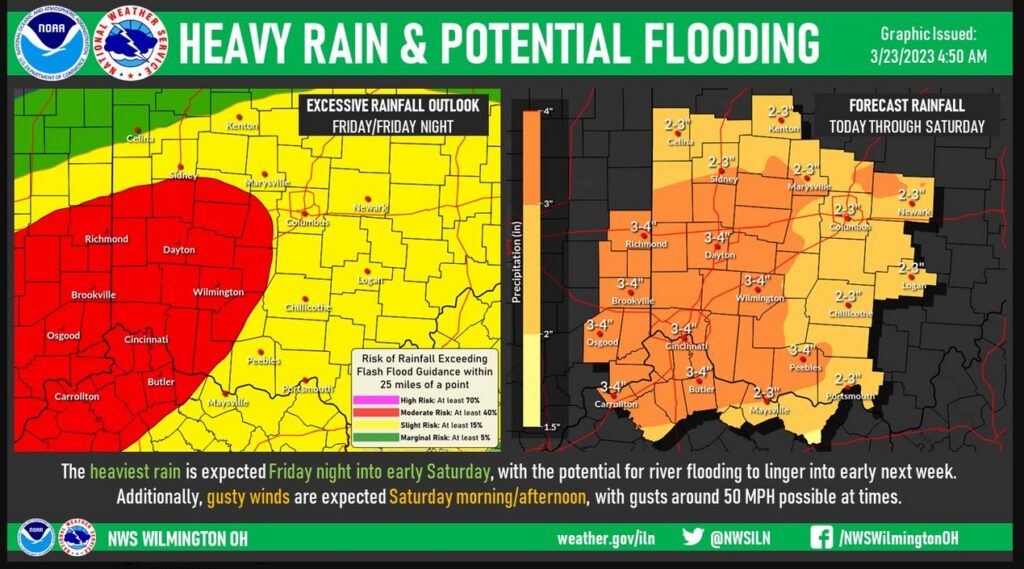 Heavy rain and flooding forecast. Flood watch in effect – Arbor Doctor ...